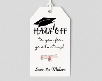Custom Graduation Gift Tags / Personalized Graduation Tags ...