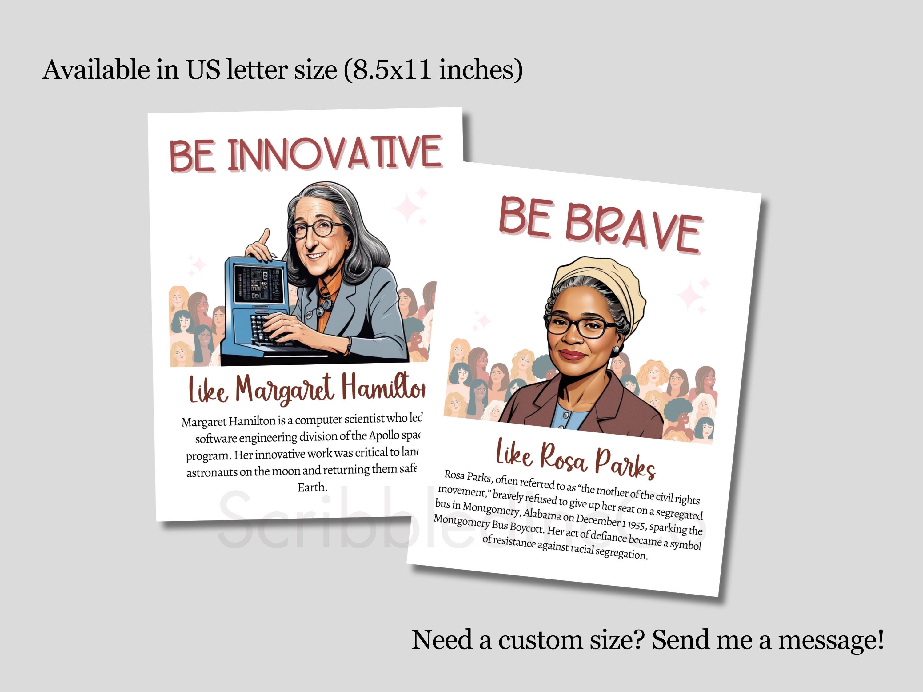 Women's History Month Posters Printable, Inspirational Historical ...