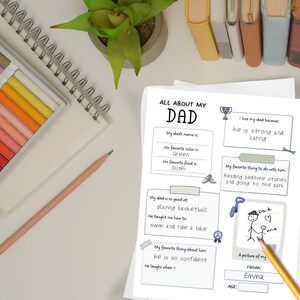 All About My Dad Printable Fathers Day Questionnaire All - Etsy