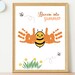 Summer Handprint Craft Printable Footprint Art for Kids - Etsy