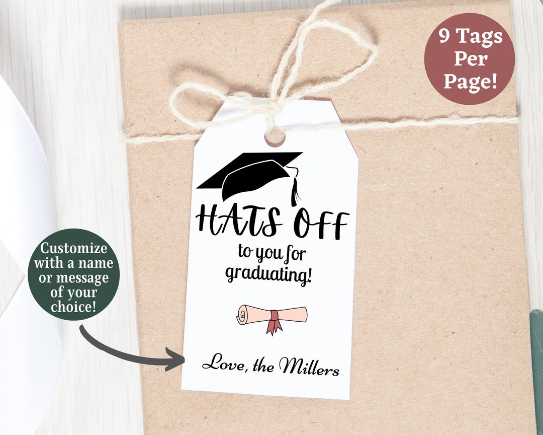 Custom Graduation Gift Tags Personalized Graduation Tags - Etsy