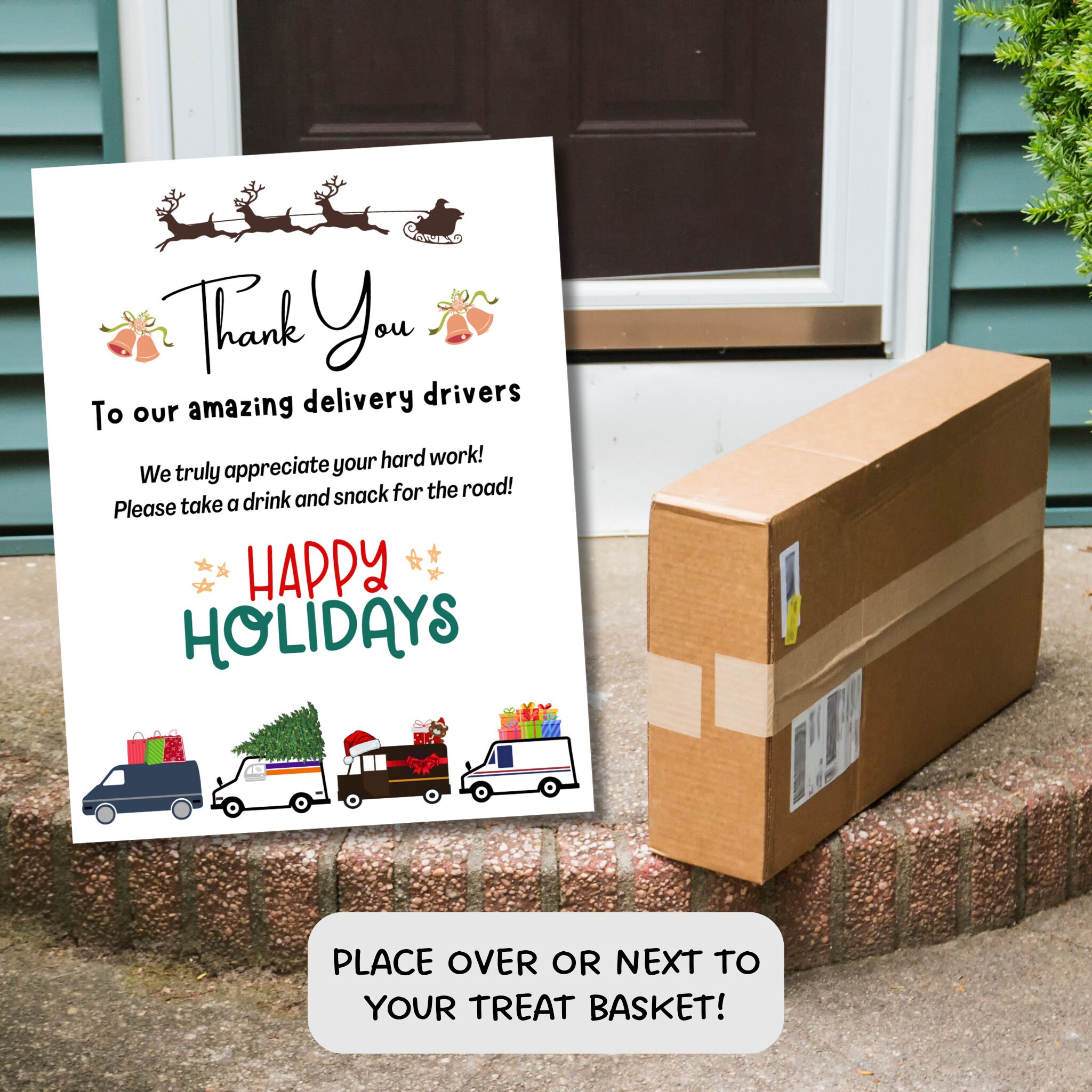 Delivery Driver Appreciation Sign, Delivery Driver Thank You Snack ...