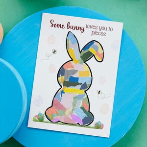 Easter Bunny Crafts for Kids Printable DIY Torn Paper Art Activity ...