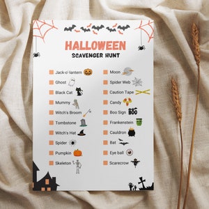Halloween Games Bundle Kids Printable, Halloween Party Games, Scavenger ...