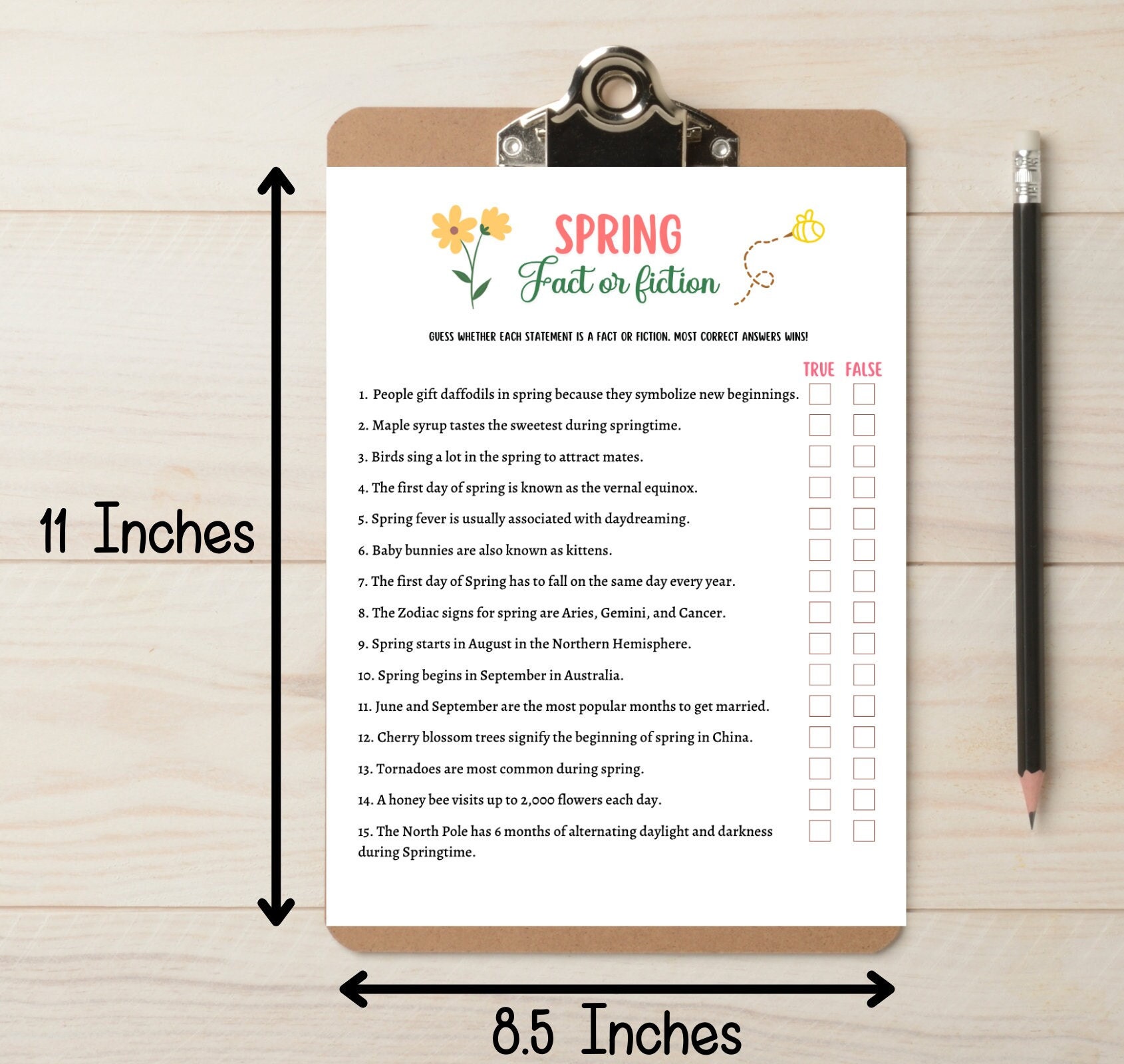 Spring Riddles Game Printable Spring Activity Adults and - Etsy