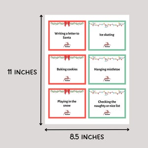 Christmas Charades Game Printable, Holiday Party Activity for Family ...