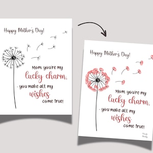 Mothers Day Handprint Craft for Kids Printable Card Art Activity ...