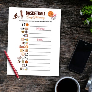Basketball Party Games Bundle Printable, Tailgate Game, Mens College ...