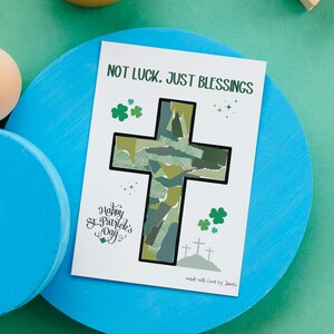 St Patricks Day Christian Bible Craft Printable, DIY March Art Keepsake ...