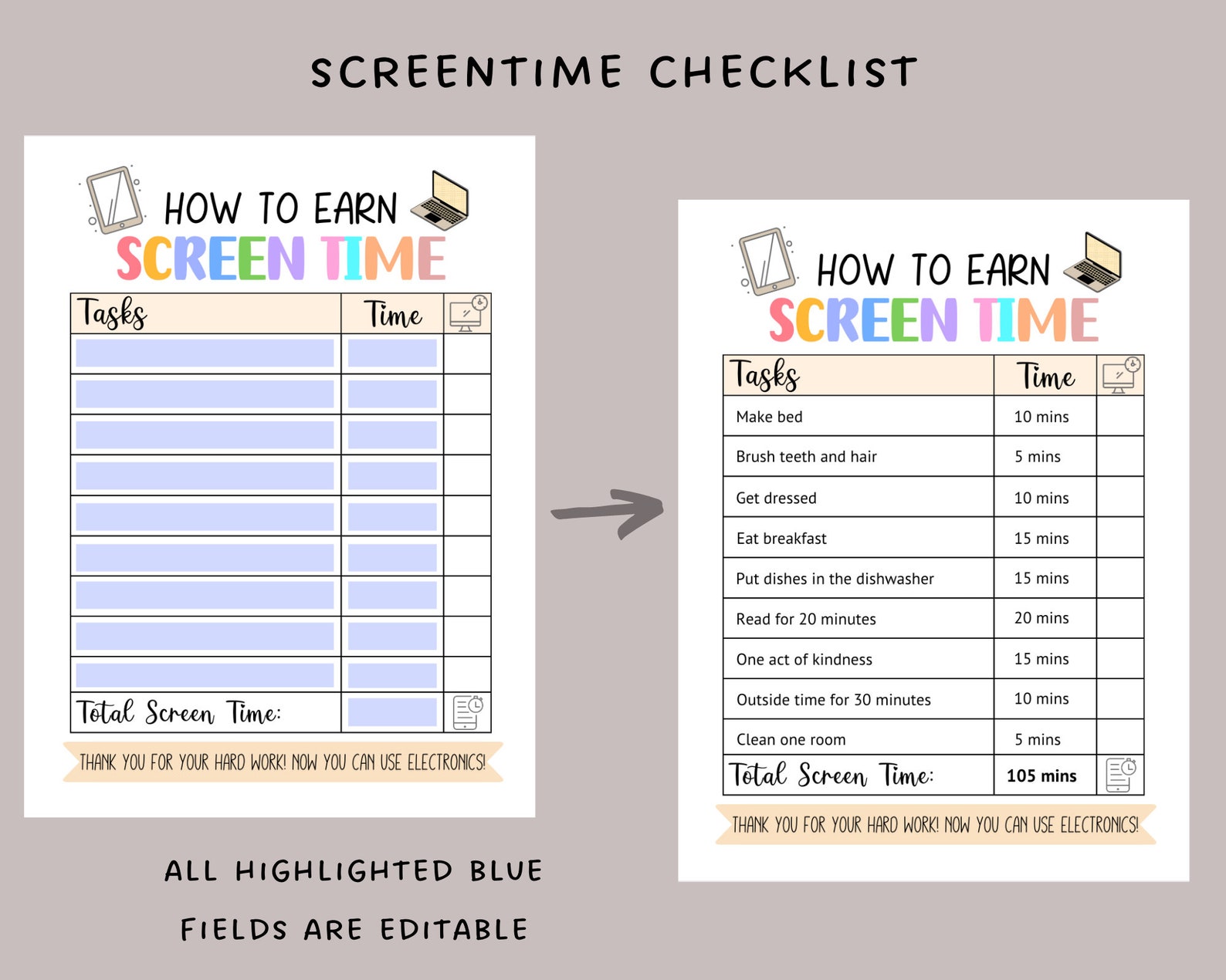 Editable School Planner Kids Printable Back to School Bundle - Etsy ...