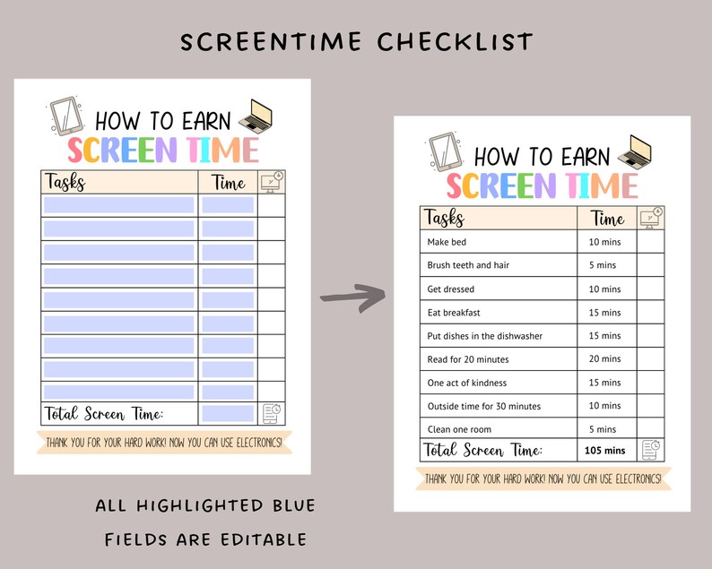 Editable School Planner Kids Printable Back to School Bundle - Etsy