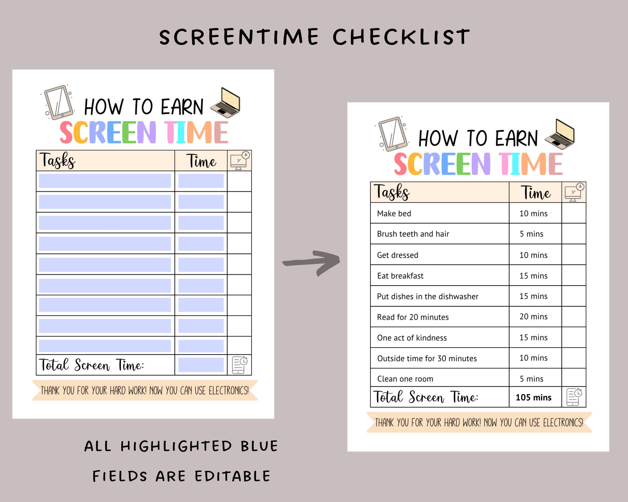 Editable School Planner Kids Printable Back to School Bundle - Etsy ...