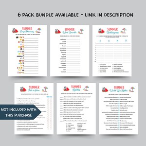 Summer Would You Rather Game Printable, Summer Camp Activity, Beach ...