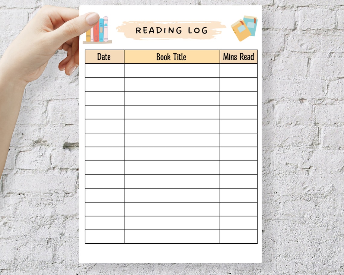 Printable Reading Chart Kids Reading Log Tracker 50 100 - Etsy Australia