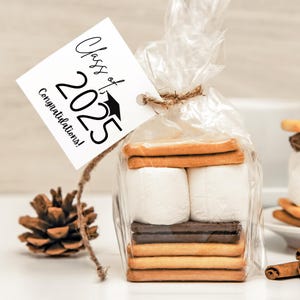 Class of 2025 Graduation Gift Tag Minimalist Printable, Grad Favor Tag ...