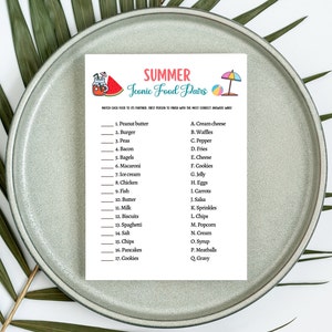 Summer Riddles Game Printable Pool Party Games Summer Camp - Etsy