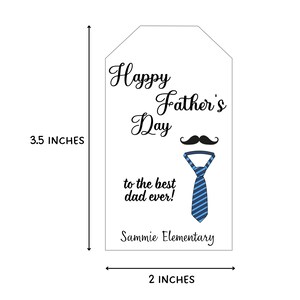 Happy Father's Day Custom Gift Tags Printable, Worlds Greatest Dad ...