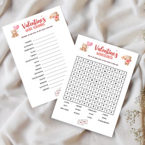 Valentine's Day Game Bundle for Kids Printable, Valentines Kid Games ...