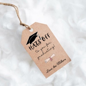 Custom Graduation Gift Tags, Personalized Graduation Tags, Congrats ...
