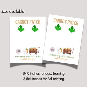 Carrot Patch Easter Footprint Craft for Kids Printable, DIY Spring Feet ...