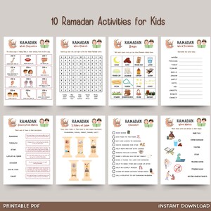 Ramadan Activity for Kids Printable, Eid Activities, Kids Ramadan ...
