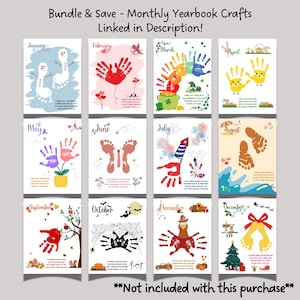 March Handprint Footprint Crafts Printable, DIY Art Kids Preschool ...