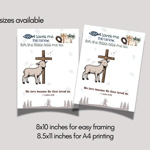 Easter Handprint Craft Printable, Personalized Gift DIY Religious ...