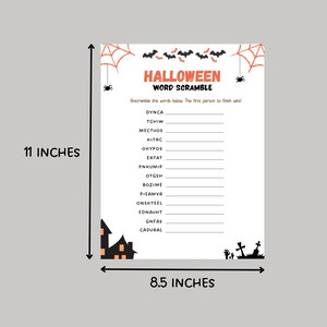 Halloween Games Bundle Kids Printable, Halloween Party Games, Scavenger ...