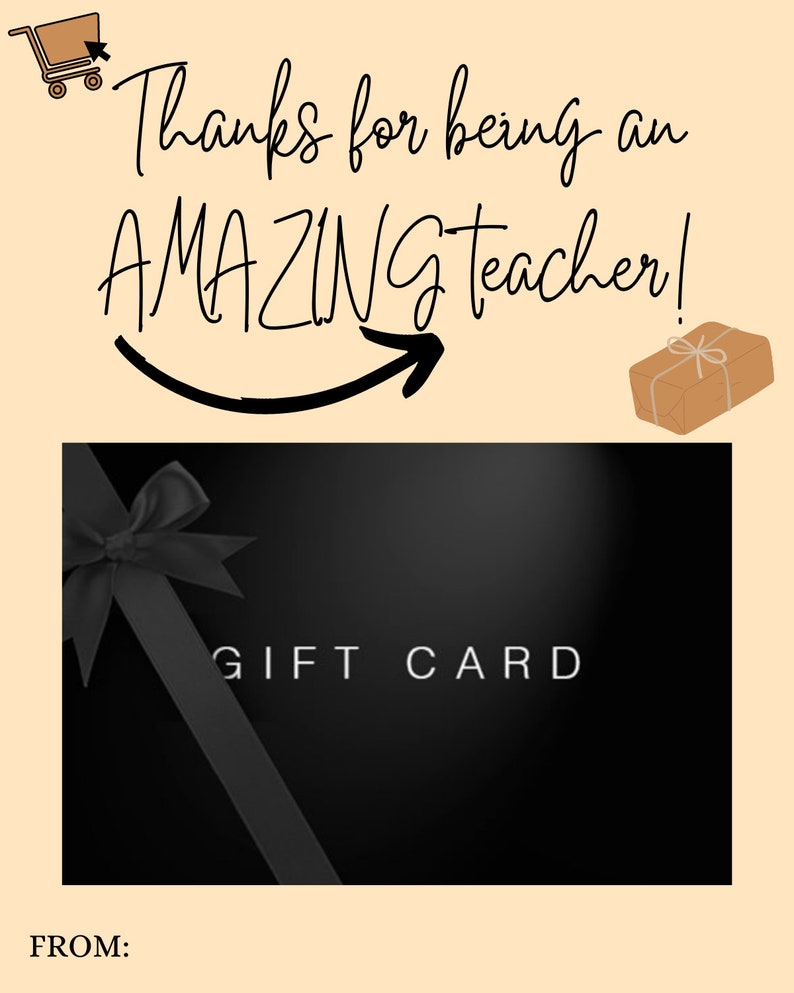 Teacher Appreciation Gift Tags Year End Gift Thank You Tag - Etsy