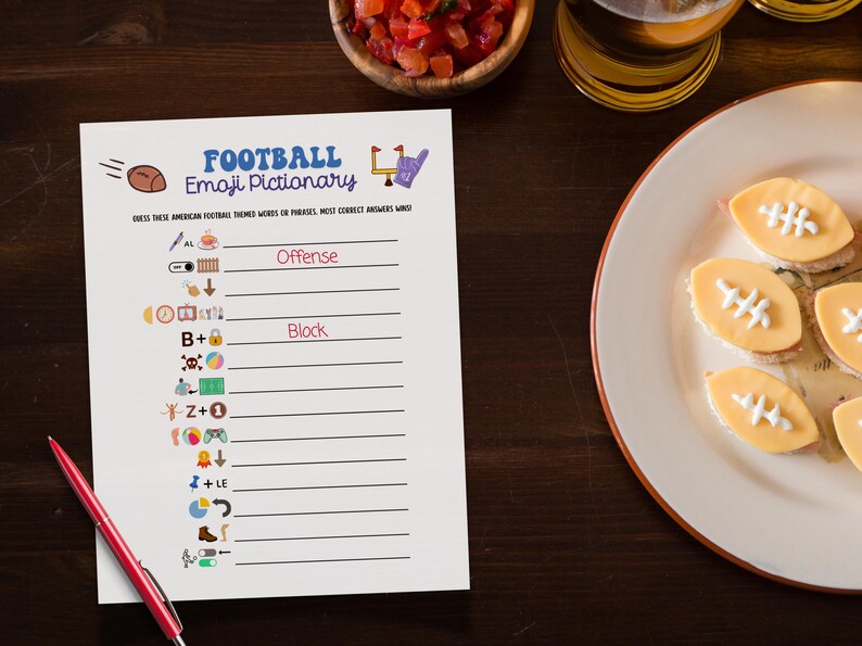 Football Party Games Bundle Printable, the Big Game Activity for Kids ...