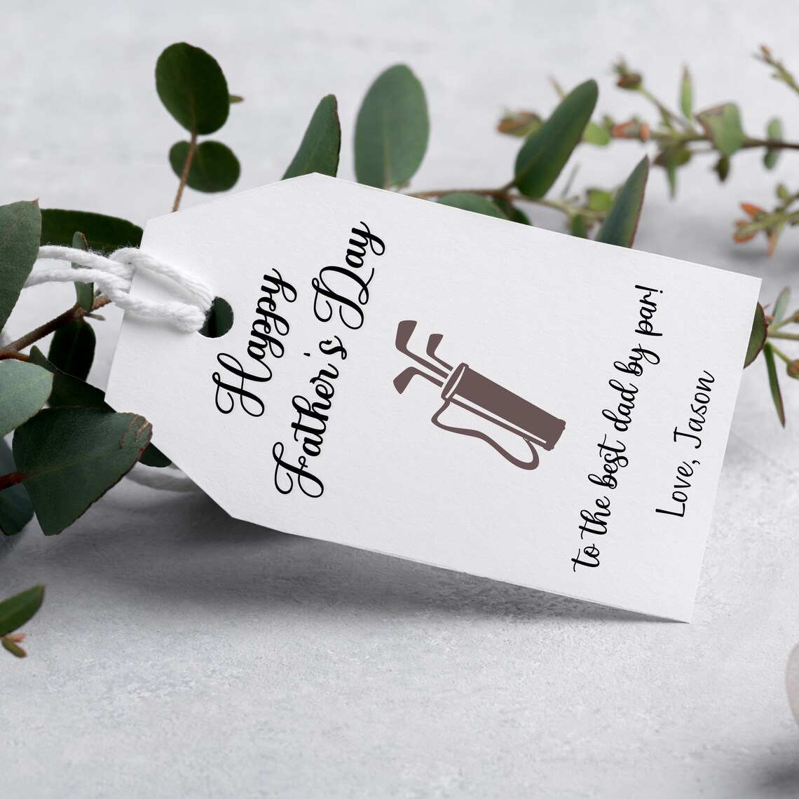 Happy Father's Day Golf Gift Tags Printable Golf Gift - Etsy