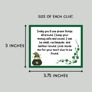 St Patricks Day Scavenger Hunt Printable, St. Patrick's Day Treasure ...