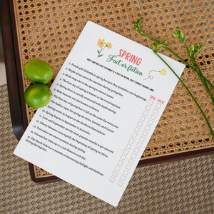 Spring Riddles Game Printable, Spring Activity Adults and Kids ...
