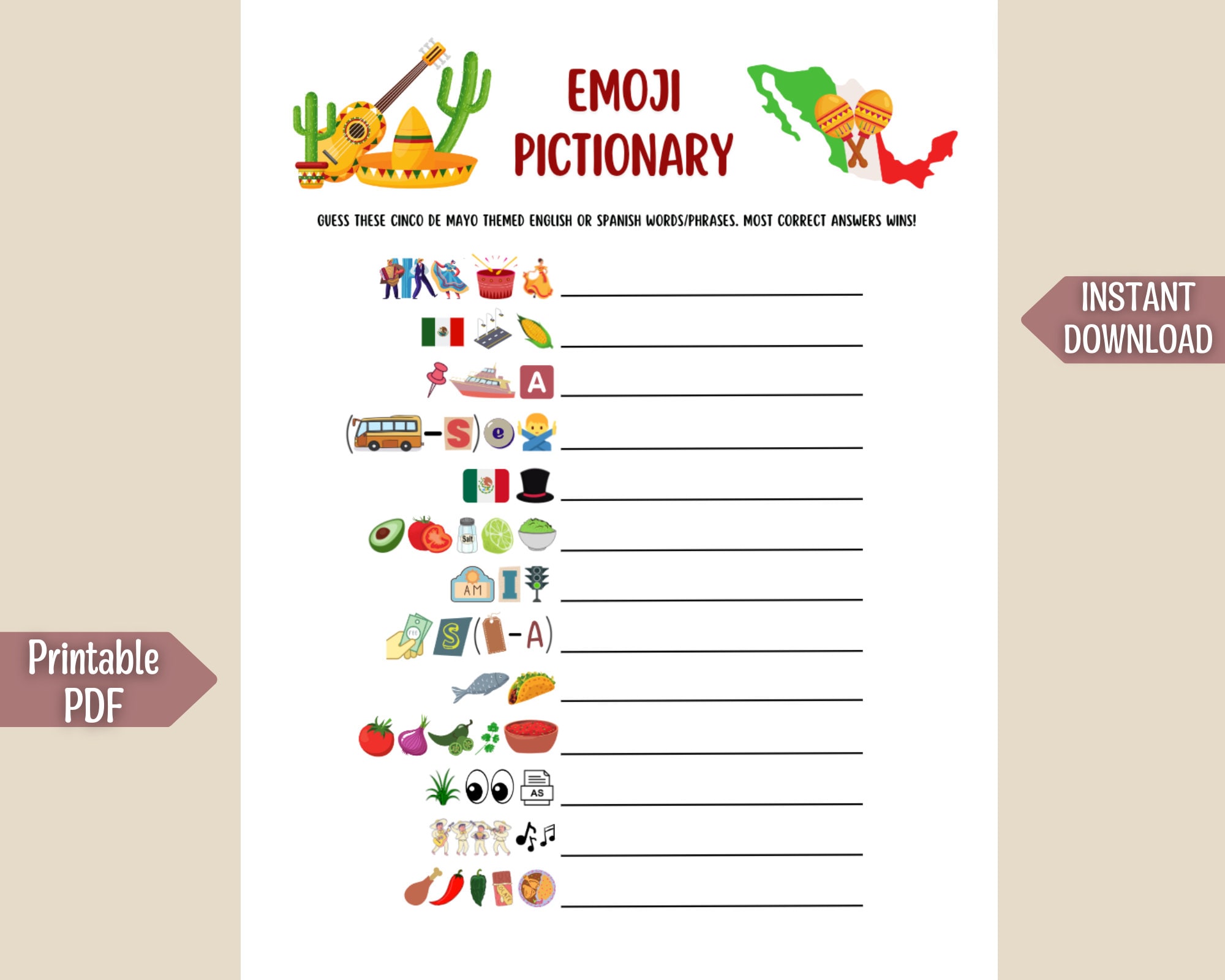 Food Pictionary Words