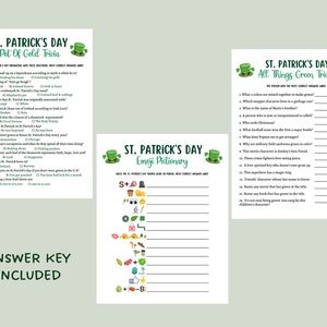St Patrick's Day Game Bundle Printable Fun Irish Games - Etsy