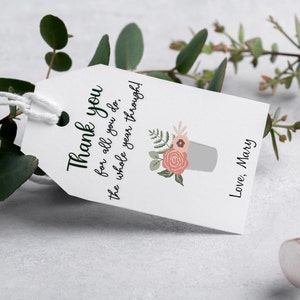 Teacher Appreciation Gift Tags Editable, Printable Custom Thank You ...