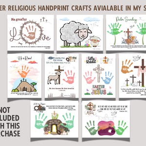 Bunny Happy Easter Poem Handprint Craft for Kids Printable, DIY Spring ...