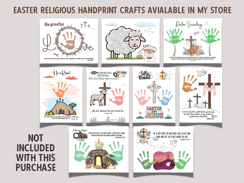 Bunny Happy Easter Poem Handprint Craft for Kids Printable, DIY Spring ...