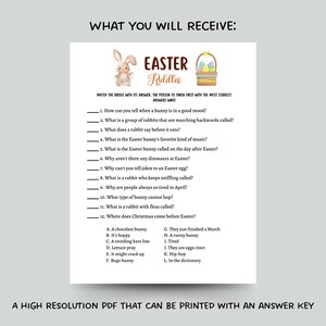 Easter Riddle Me This Game Printable, Easter Party Game, Easter ...
