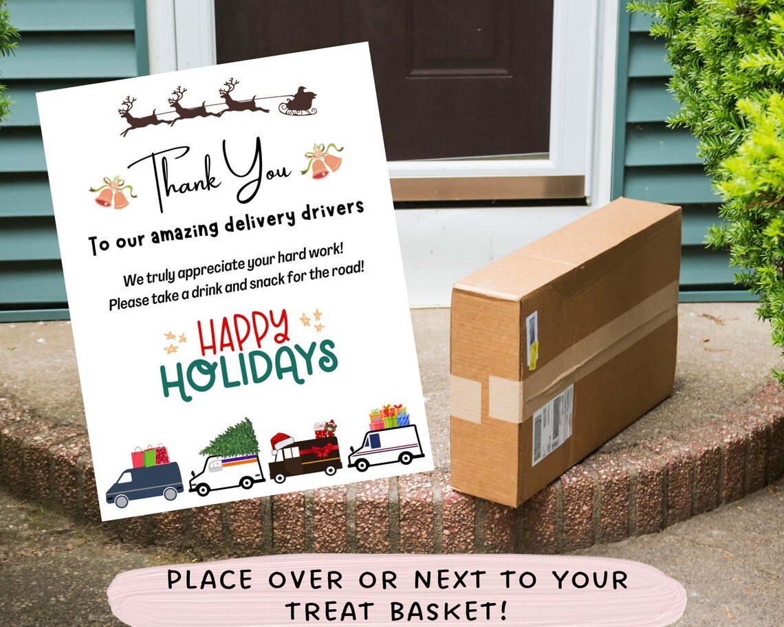 Delivery Driver Appreciation Sign Delivery Driver Thank You - Etsy