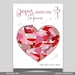 Jesus Loves Me to Pieces Christian Craft Printable, Valentine’s Day Art ...