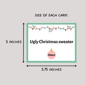 Christmas Charades Game Printable, Holiday Party Activity for Family ...