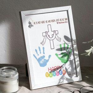 Christian Easter Handprint Craft Printable, DIY Religious Keepsake Art ...