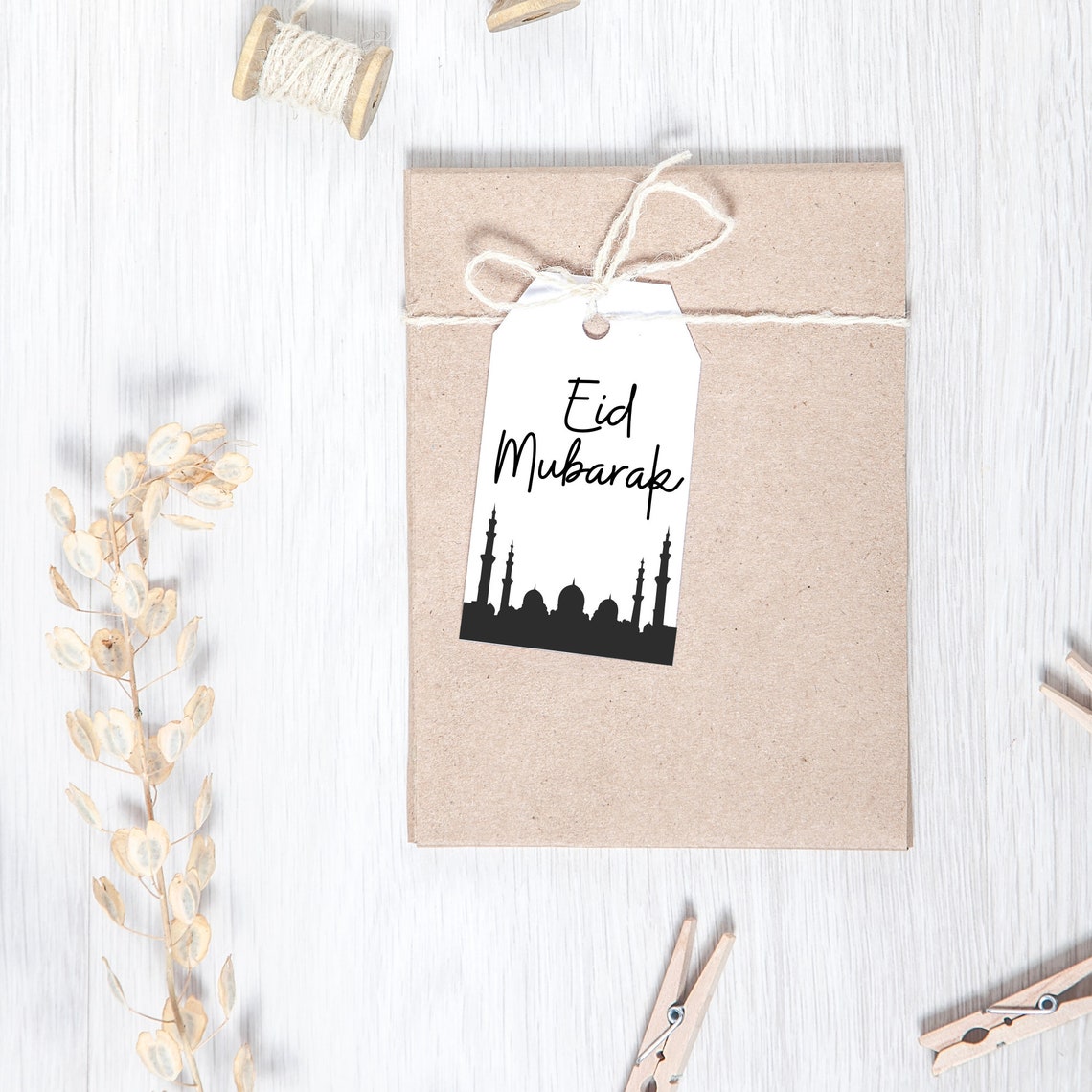 Eid Mubarak Gift Tags Printable Gift Tag Eid Decoration | Etsy