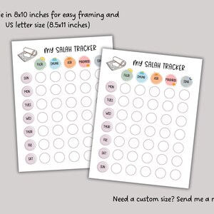 Islamic Salah Weekly Tracker Printable for Kids, Muslim Children Daily ...