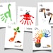A-Z Alphabet Handprint Crafts Printable ABC Memory Phonic Art Book for ...