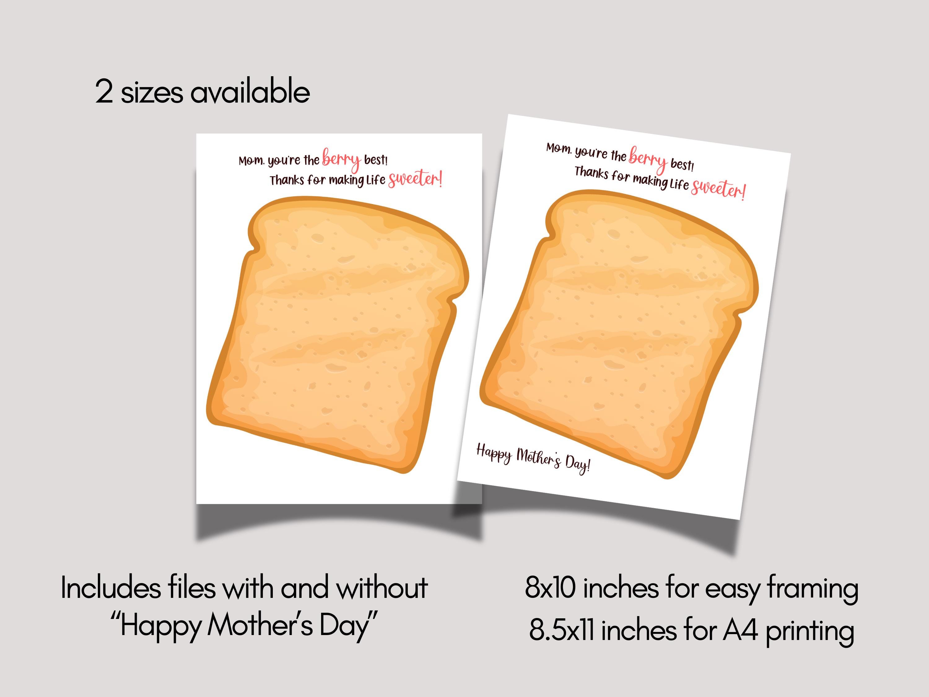 Mothers Day Footprint Craft for Kids Printable Card Handprint Art ...