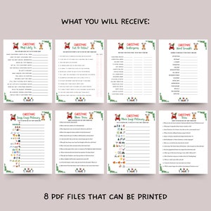 Christmas Party Games Bundle Printable, Fun Holiday Game, Christmas ...