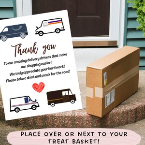 Delivery Driver Appreciation Sign Thank You Sign Snack & - Etsy