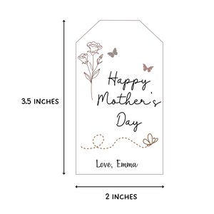 Mother's Day Editable Gift Tag, Custom Happy Mother’s Day Printable ...